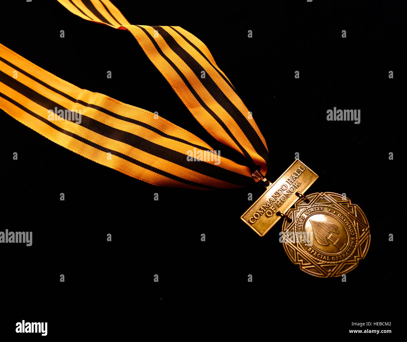 A U.S. Special Operations Command Commando Hall of Honor Medal is ...