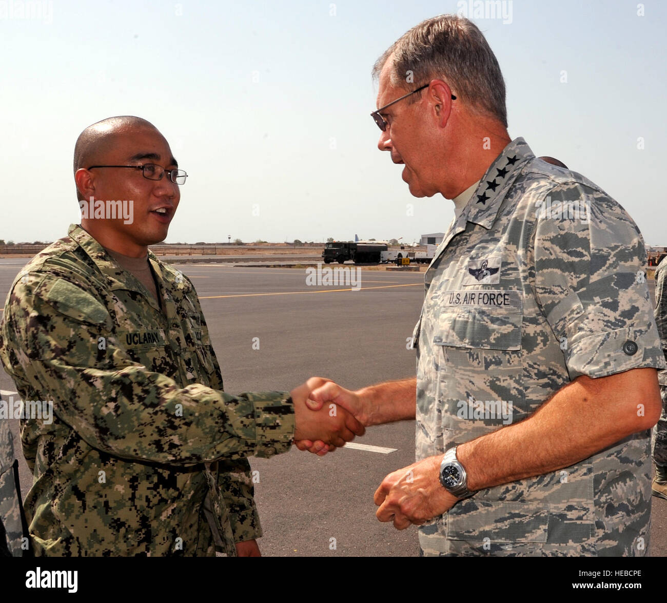 U.S. Navy Petty Officer 2nd Class Nigel Uclaray, Combined Joint Task ...