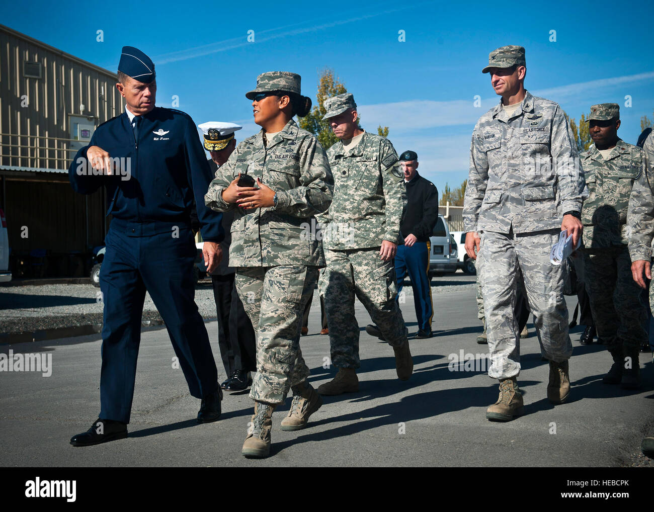 The commander of the 376th air expeditionary wing hi-res stock ...