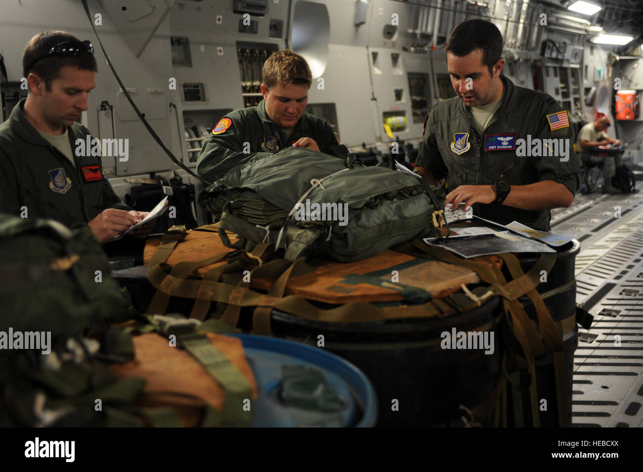 From left, U.S. Air Force Capt. Nicholas Gillin, Staff Sgt. Colin ...