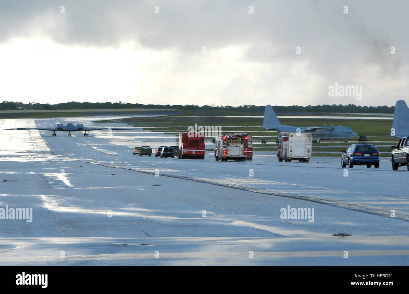 At The Flightline On Andersen Air Force Base Stock Photos & At The ...