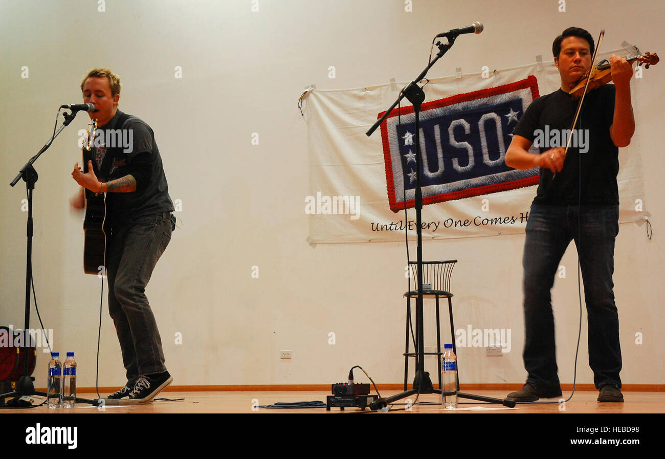 SOUTHWEST ASIA -- Ryan Key, vocalist and guitar player, and Sean Mackin ...