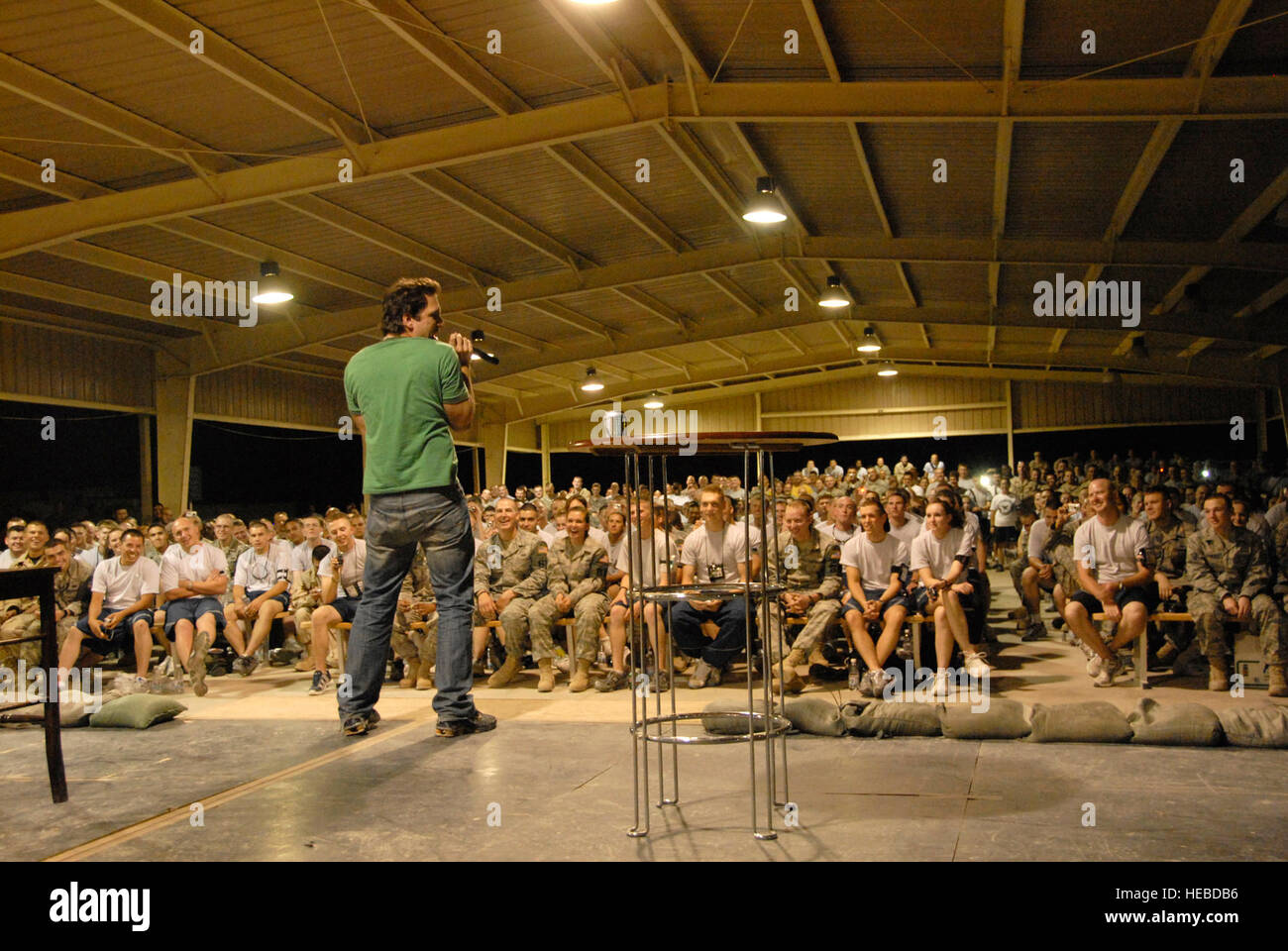 SOUTHWEST ASIA -- Comedian Dane Cook entertains Airmen deployed to the ...