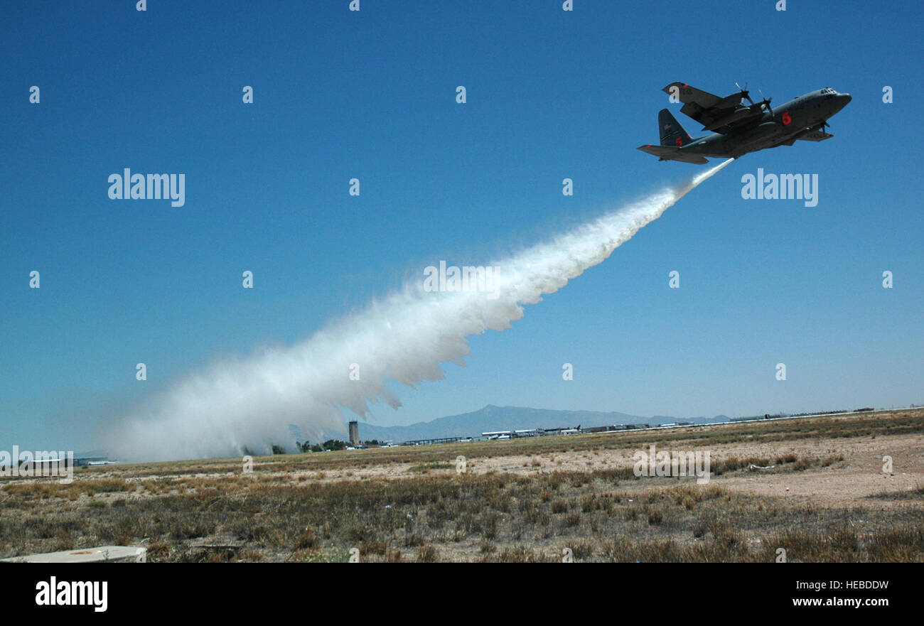 A C-130 Hercules of the 302nd Airlift Wing, Air Force Reserve, conducts ...