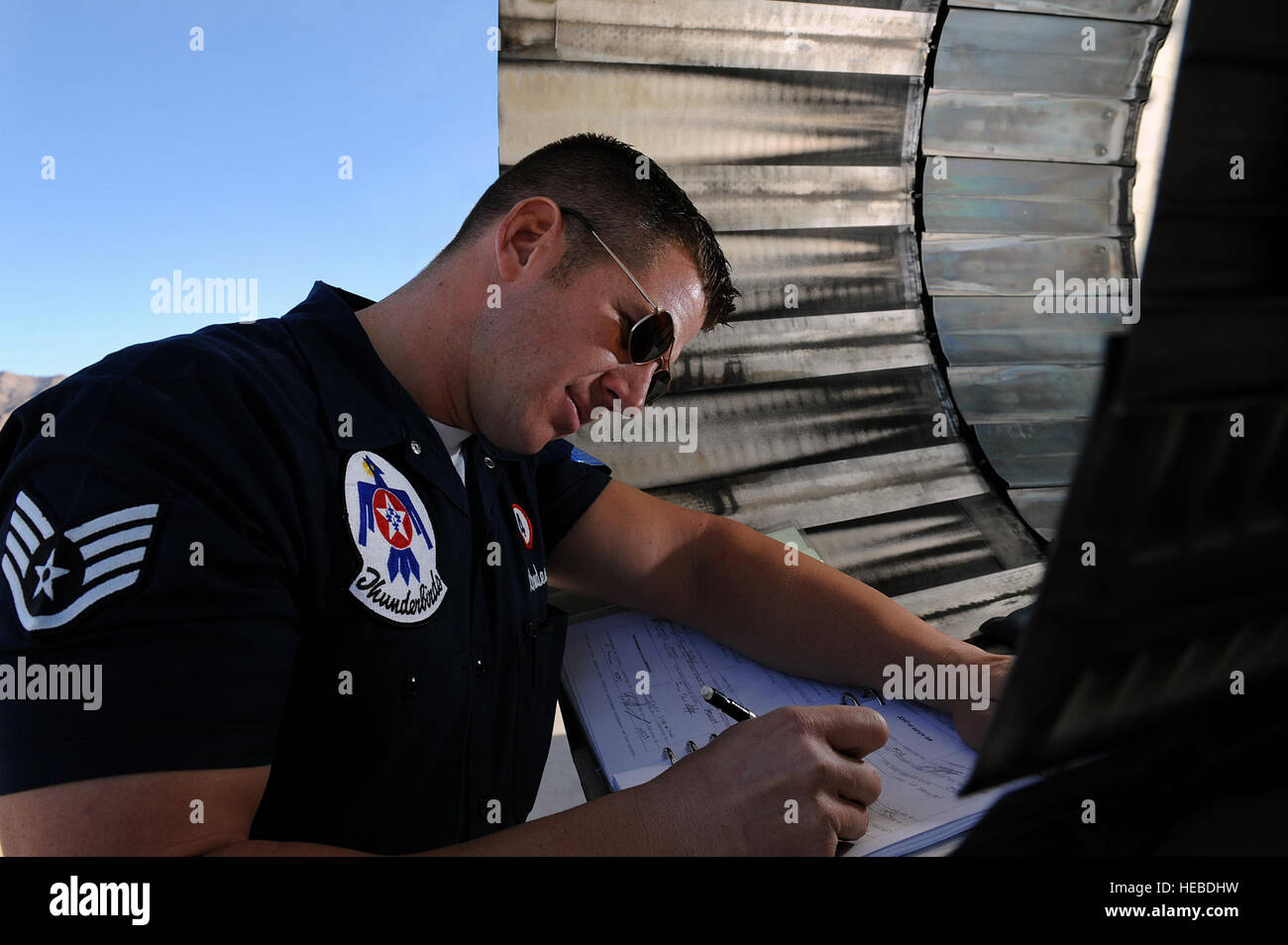 Staff Sgt. Brandon Rhodes, Thunderbird 4 dedicated crew chief ...