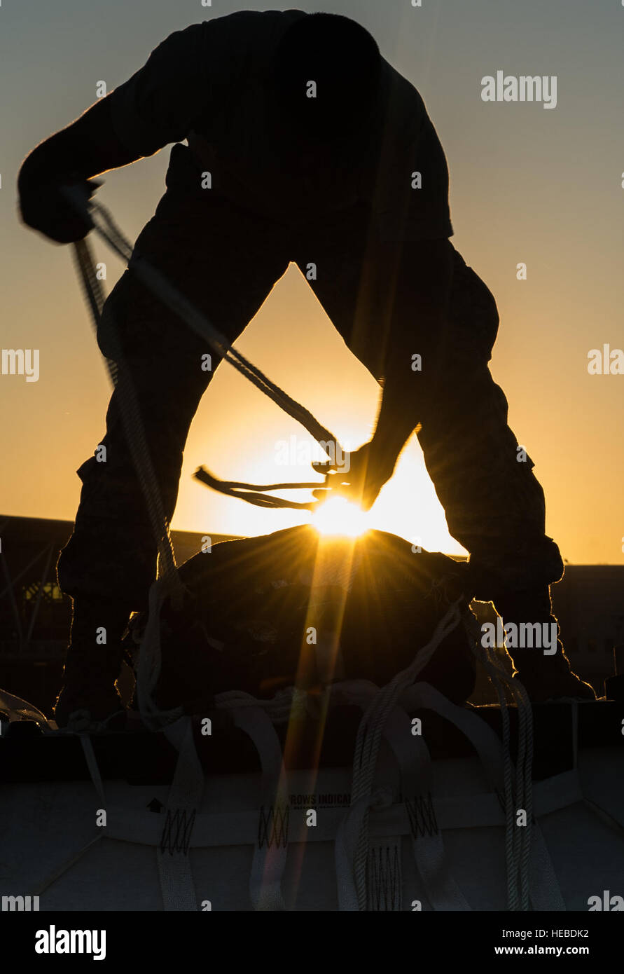 U.S. Army parachute riggers from the 11th Quartermaster Company, 264th ...