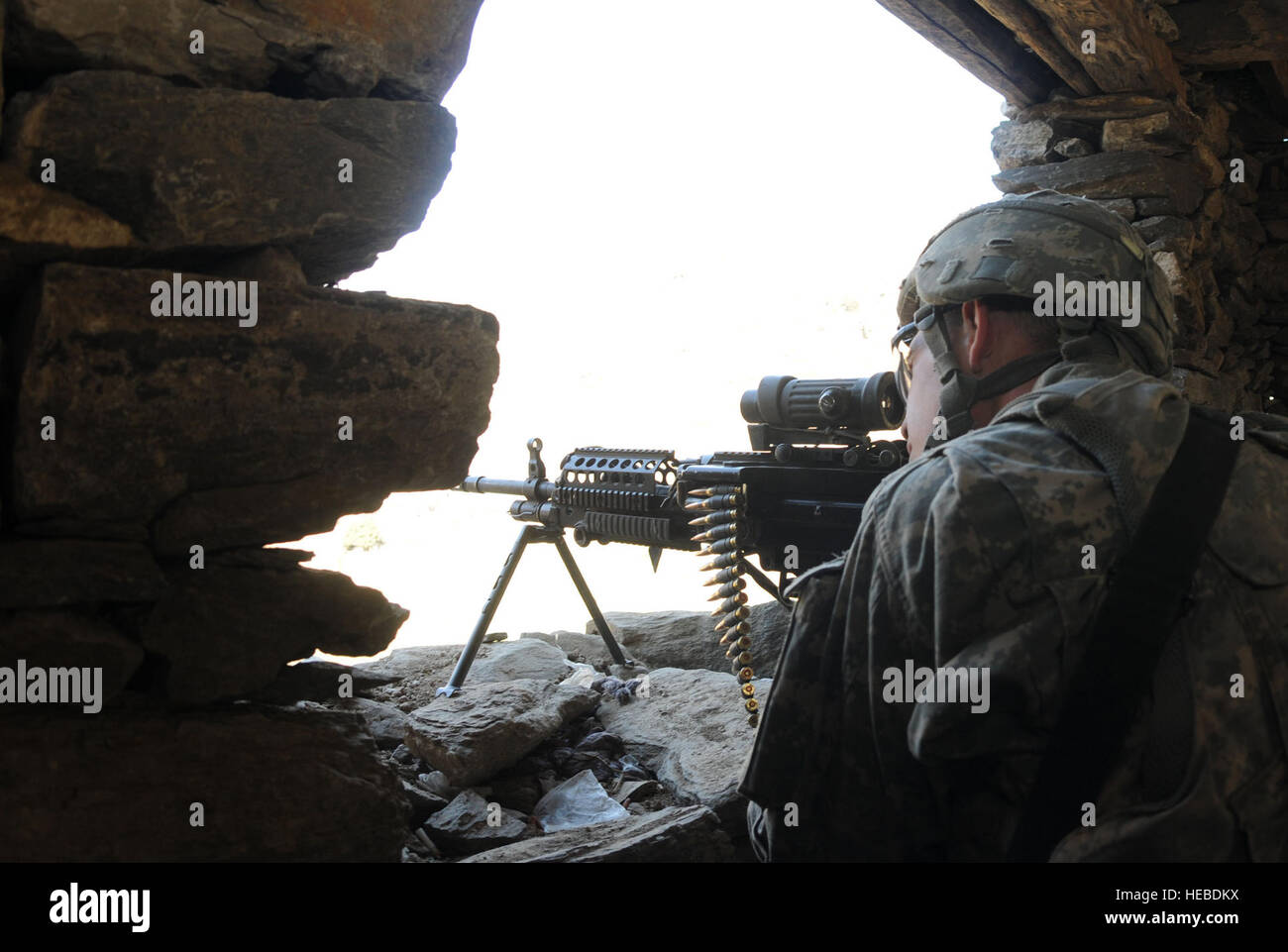 U.S. Army Pfc. Samuel Collins of Clarkston, Va., assigned to Battle ...