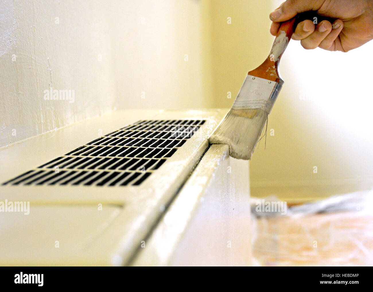 Air Force Honor Guard members renovate the game room in Honor Guard ...