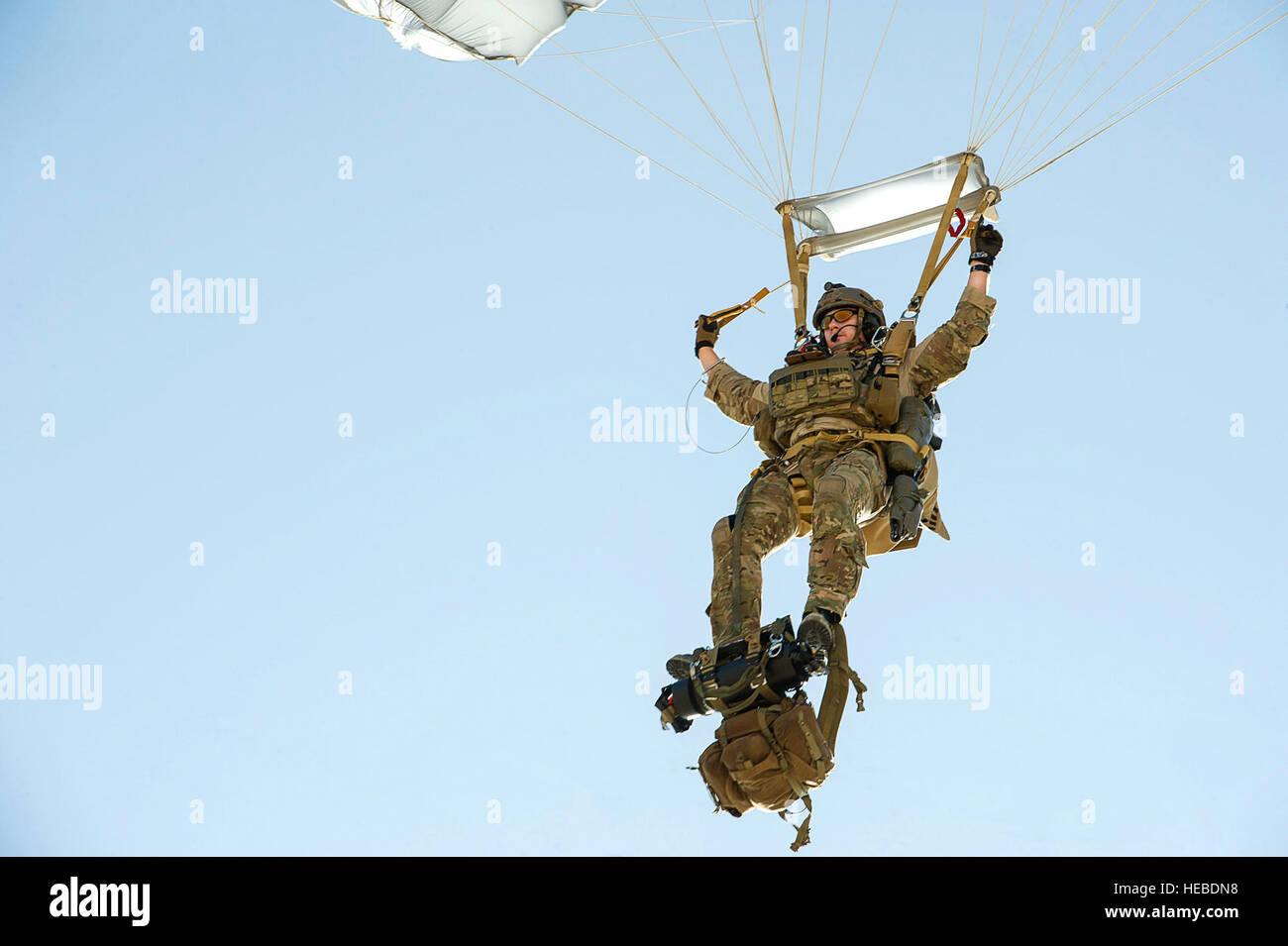U s air force pararescueman prepares hi-res stock photography and ...