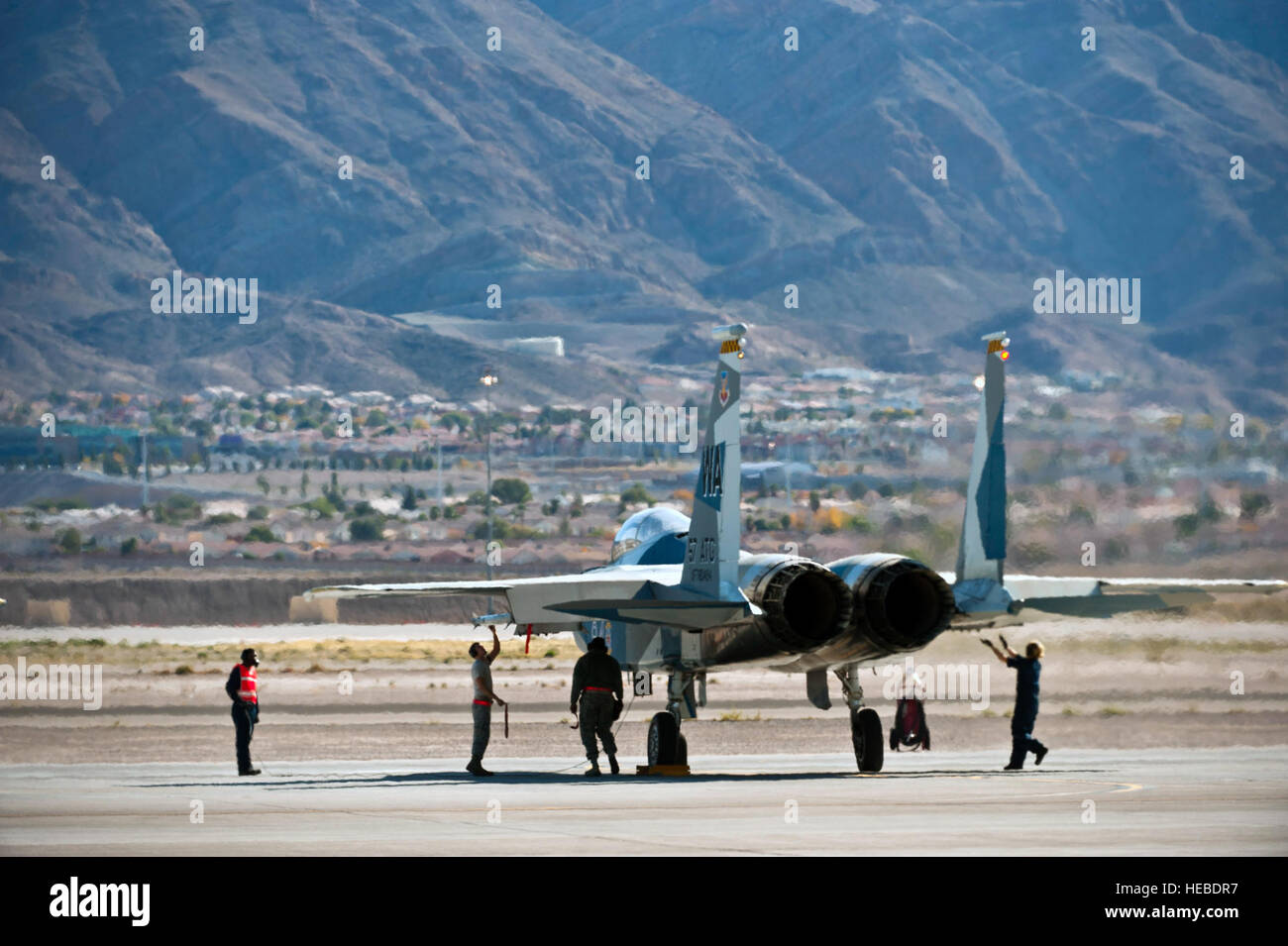 U.S. Air Force crew chiefs from the 757th Aircraft Maintenance Squadron ...