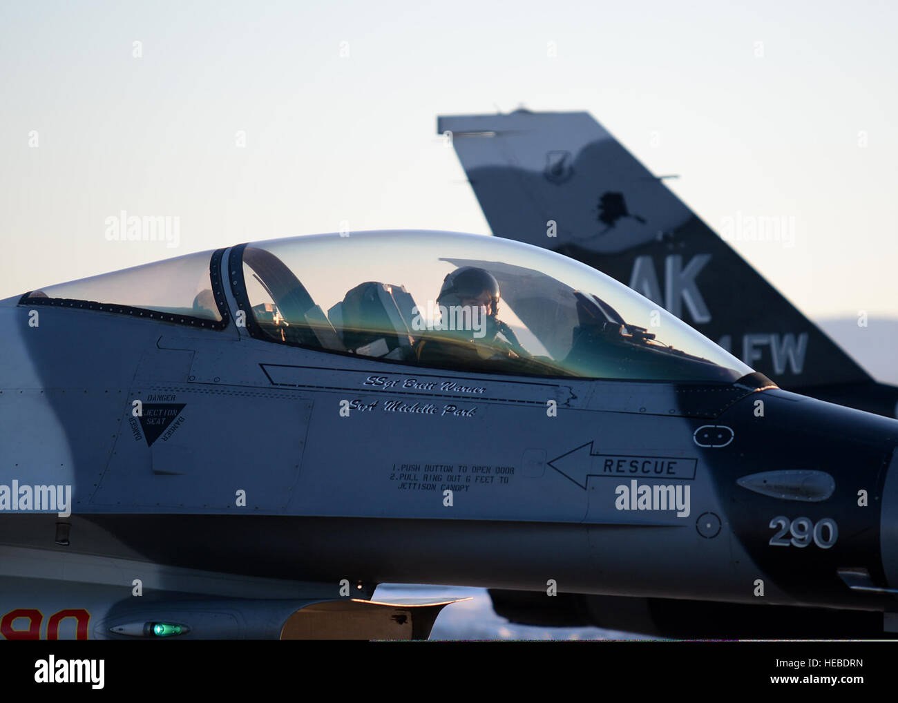 A U.S. Air Force pilot with the 18th Aggressor Squadron prepares to ...