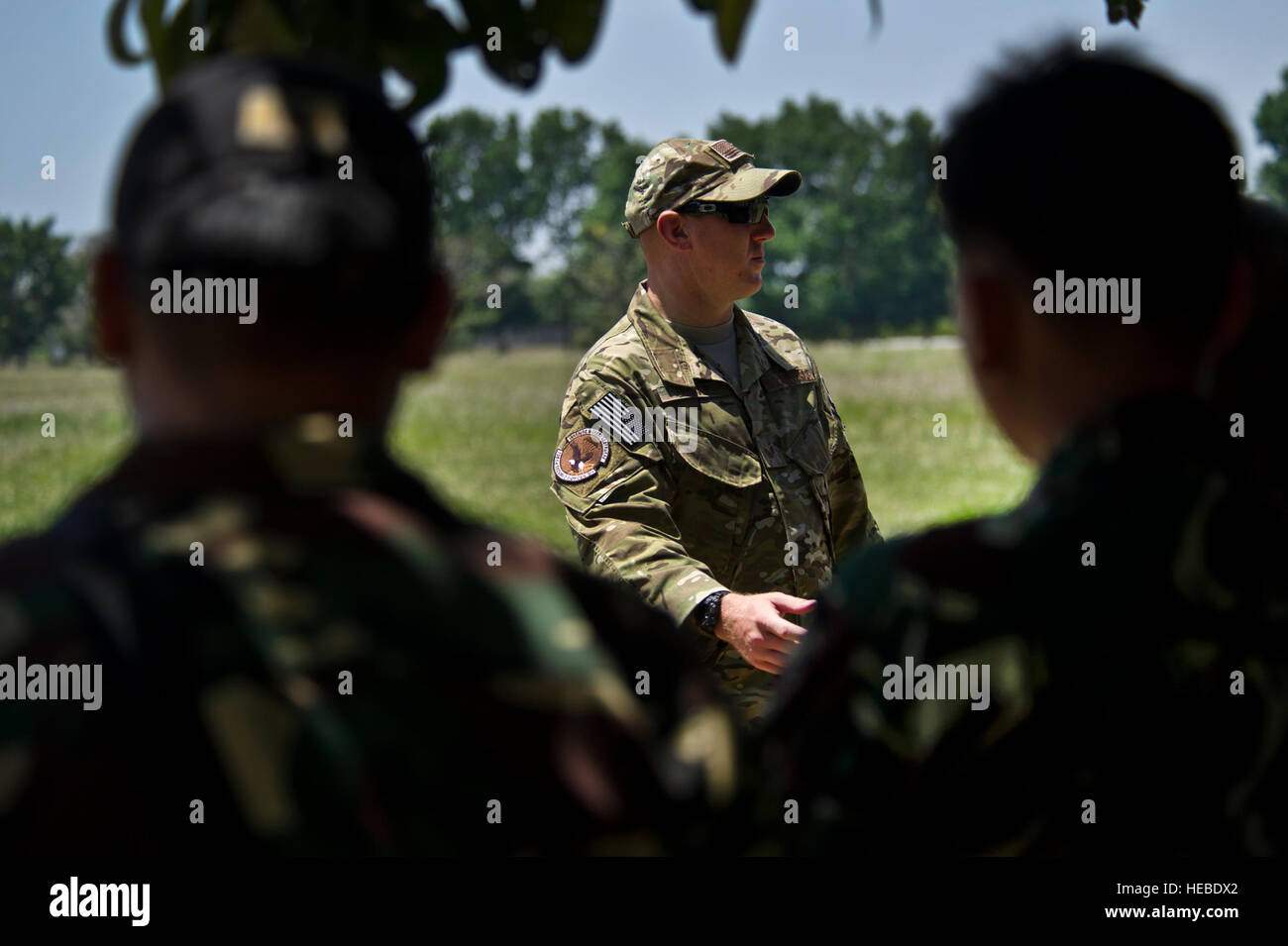 U.S. Air Force Staff Sgt. Michael Dugan II (right), 736th Security ...