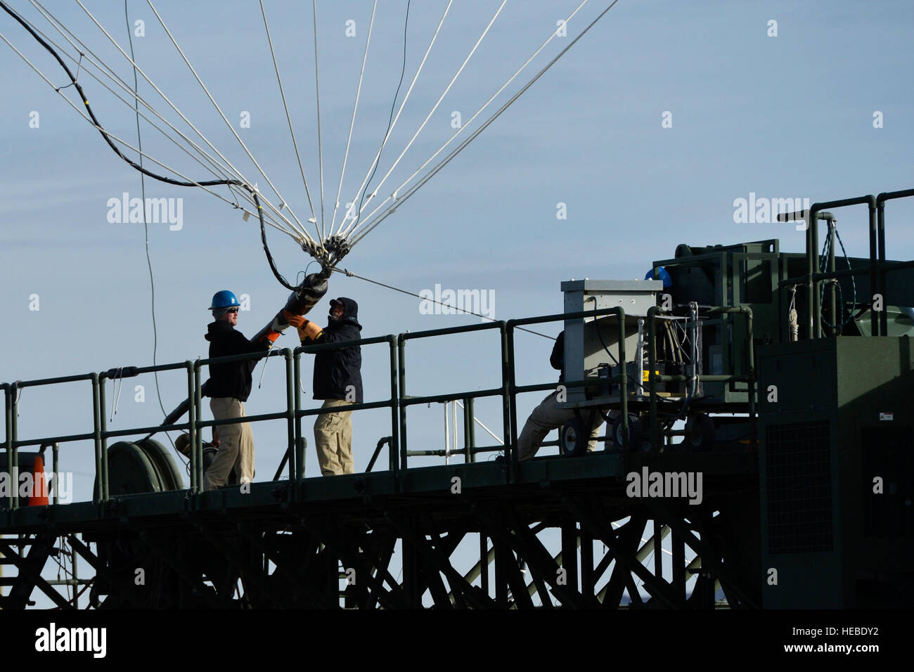 A flight crew launches a U.S. Army Joint Land Attack Cruise Missile ...