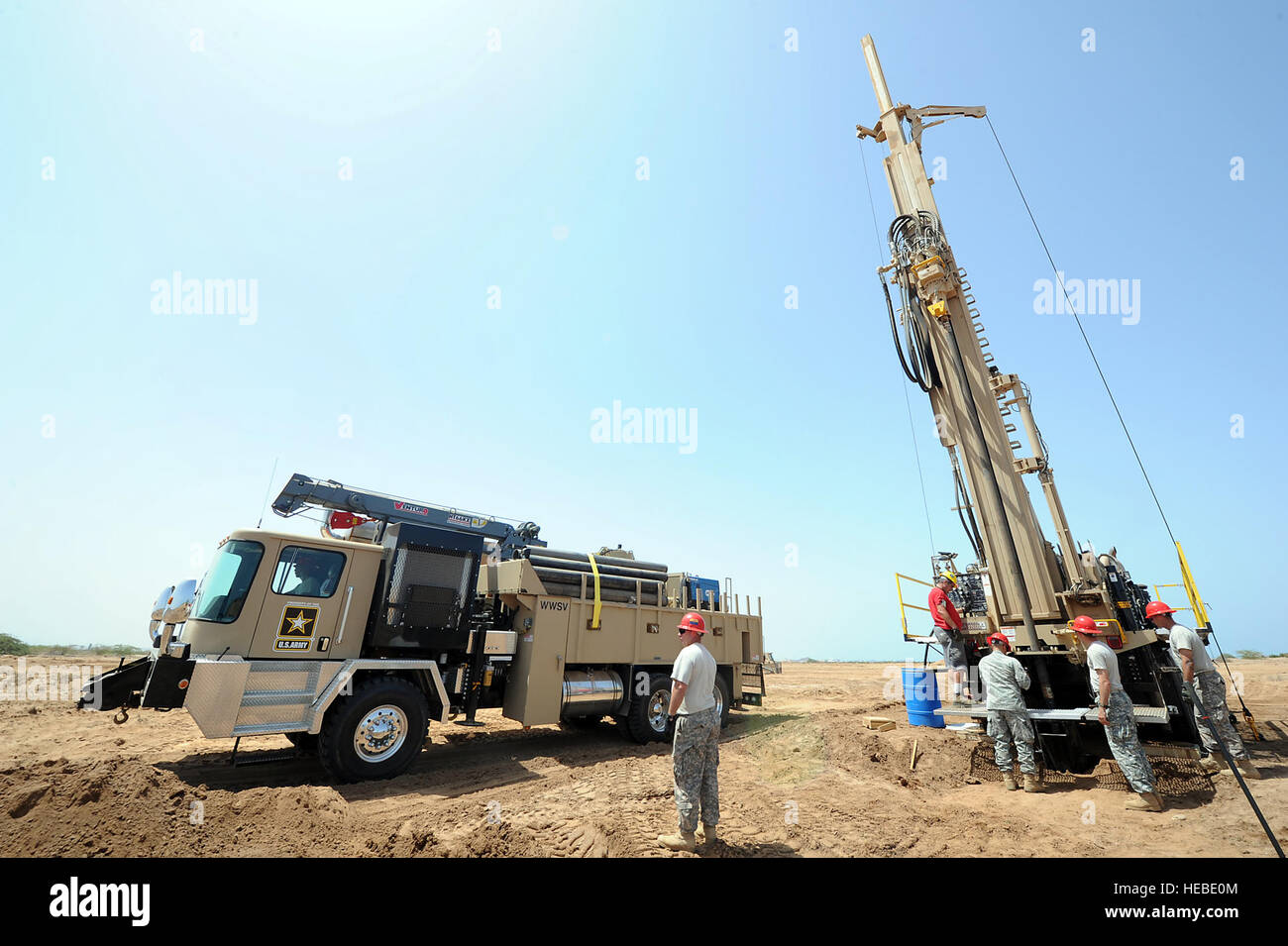 Military well drillers hi-res stock photography and images - Alamy