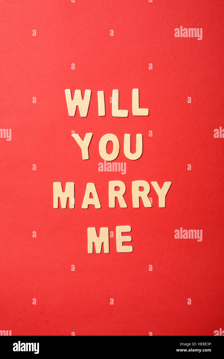 Will you marry me text hi-res stock photography and images - Alamy