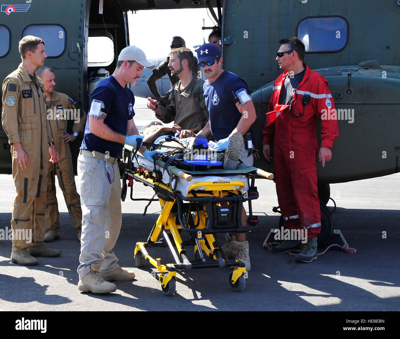 A French Army medevac crew flew simulated patients to Camp Lemonnier ...