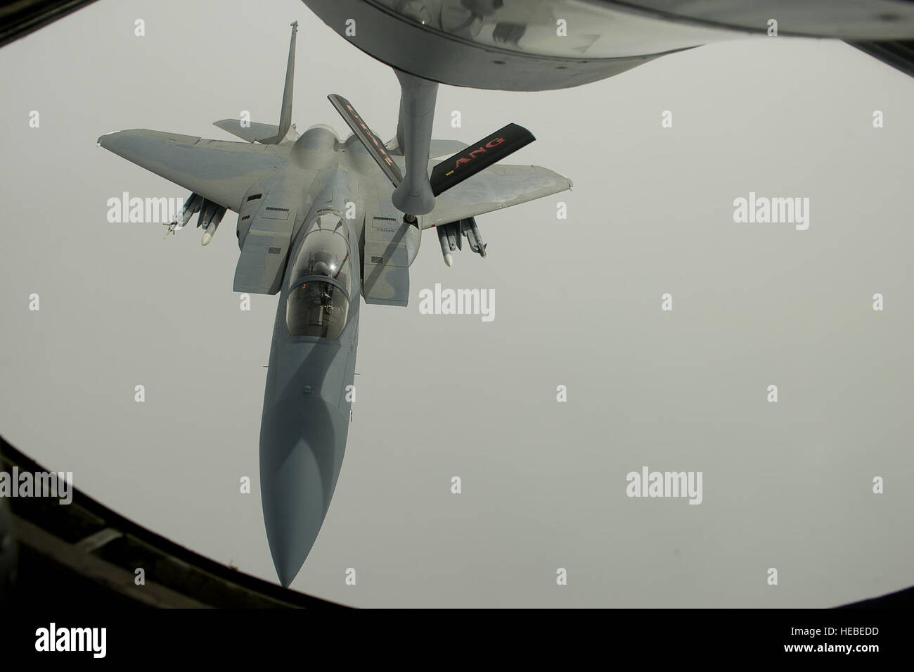 An Oregon Air National Guard F-15 Strike Eagle, from the 173rd Fighter ...