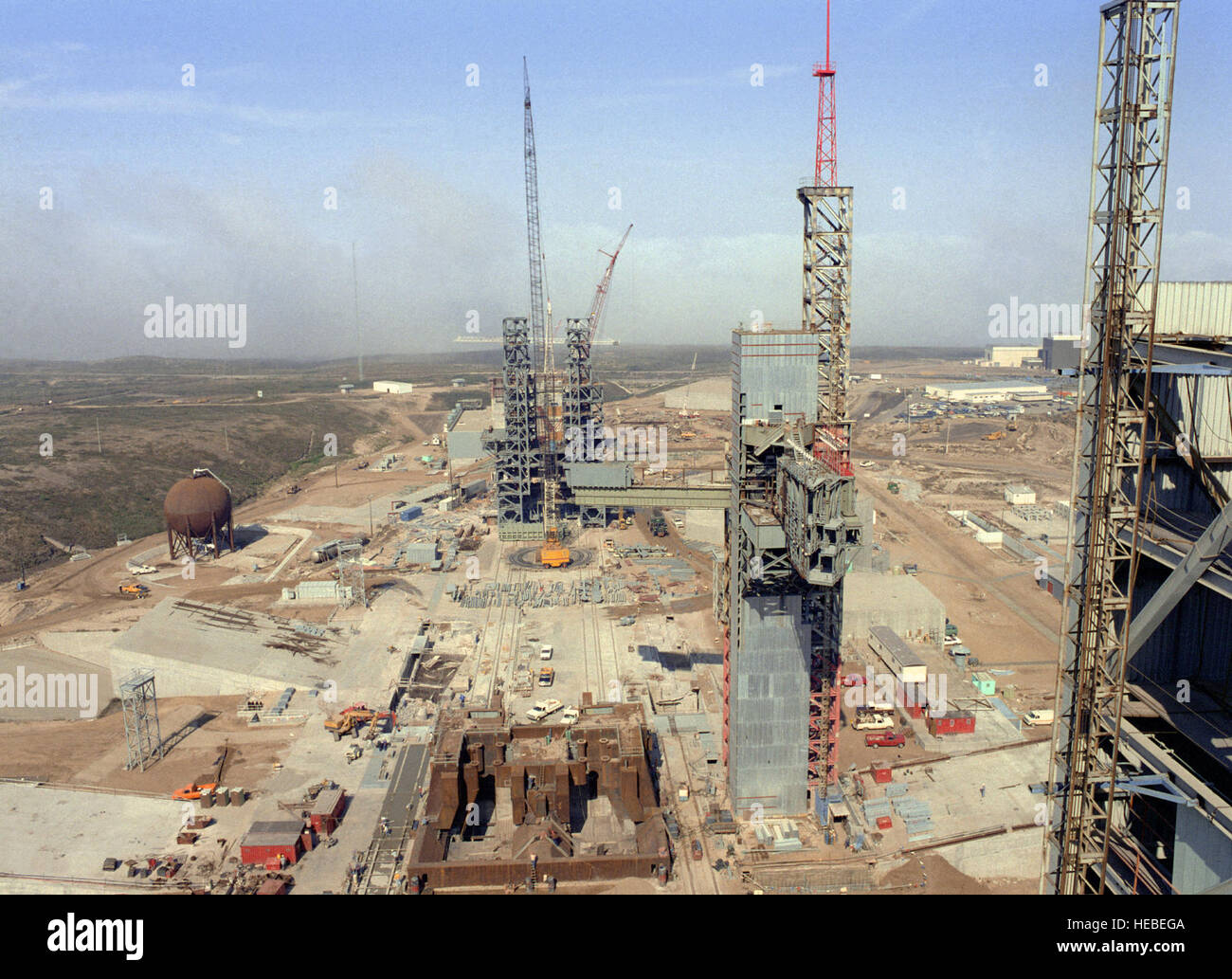 A overall view of the MX Pathfinder launch facility construction site ...