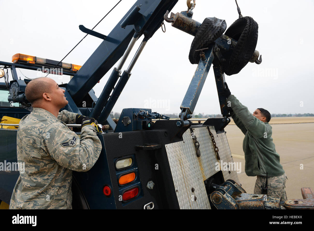 Airman 1st Class Emiliano Melendez and Airman 1st Class Robert Hayes ...