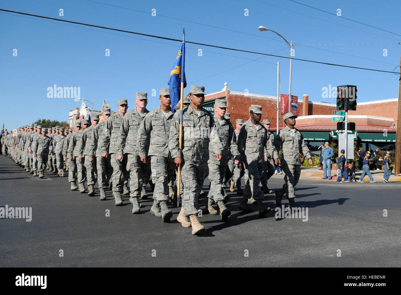 SAN ANGELO, Texas - Students from the 312th Training Squadron march in ...