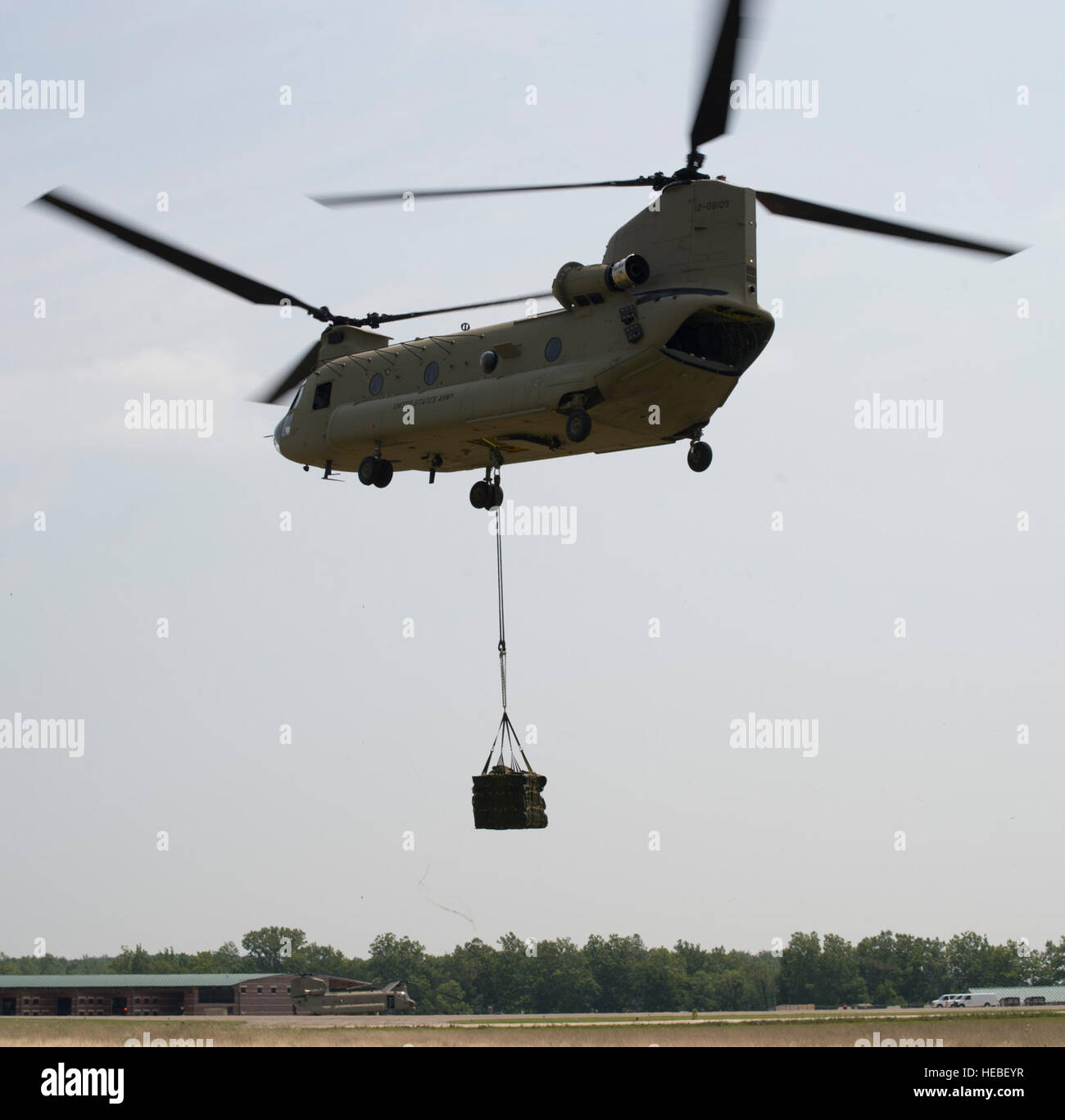 A U.S. Army CH-47 Chinook helicopter assigned to Joint Task Force Civil ...