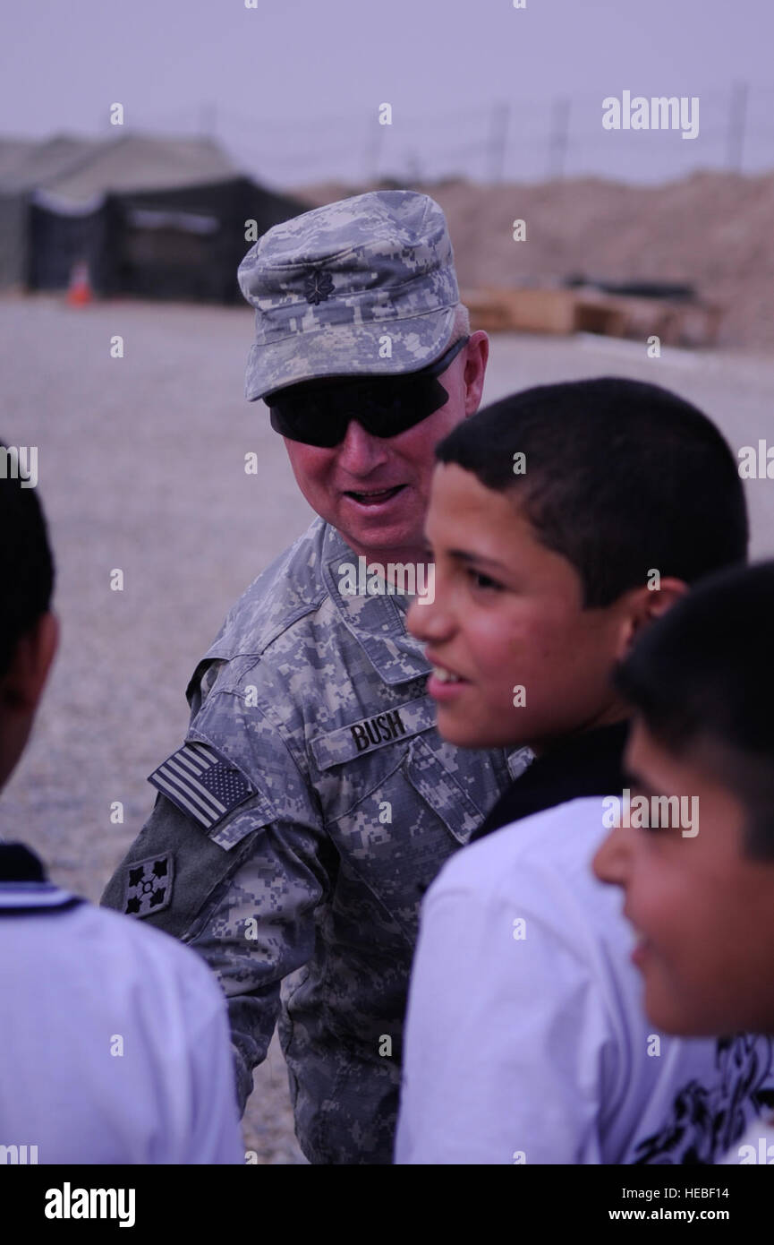 U.S. Army Lt. Col. Timothy Bush from Toledo, Ohio, commander of the 2nd ...