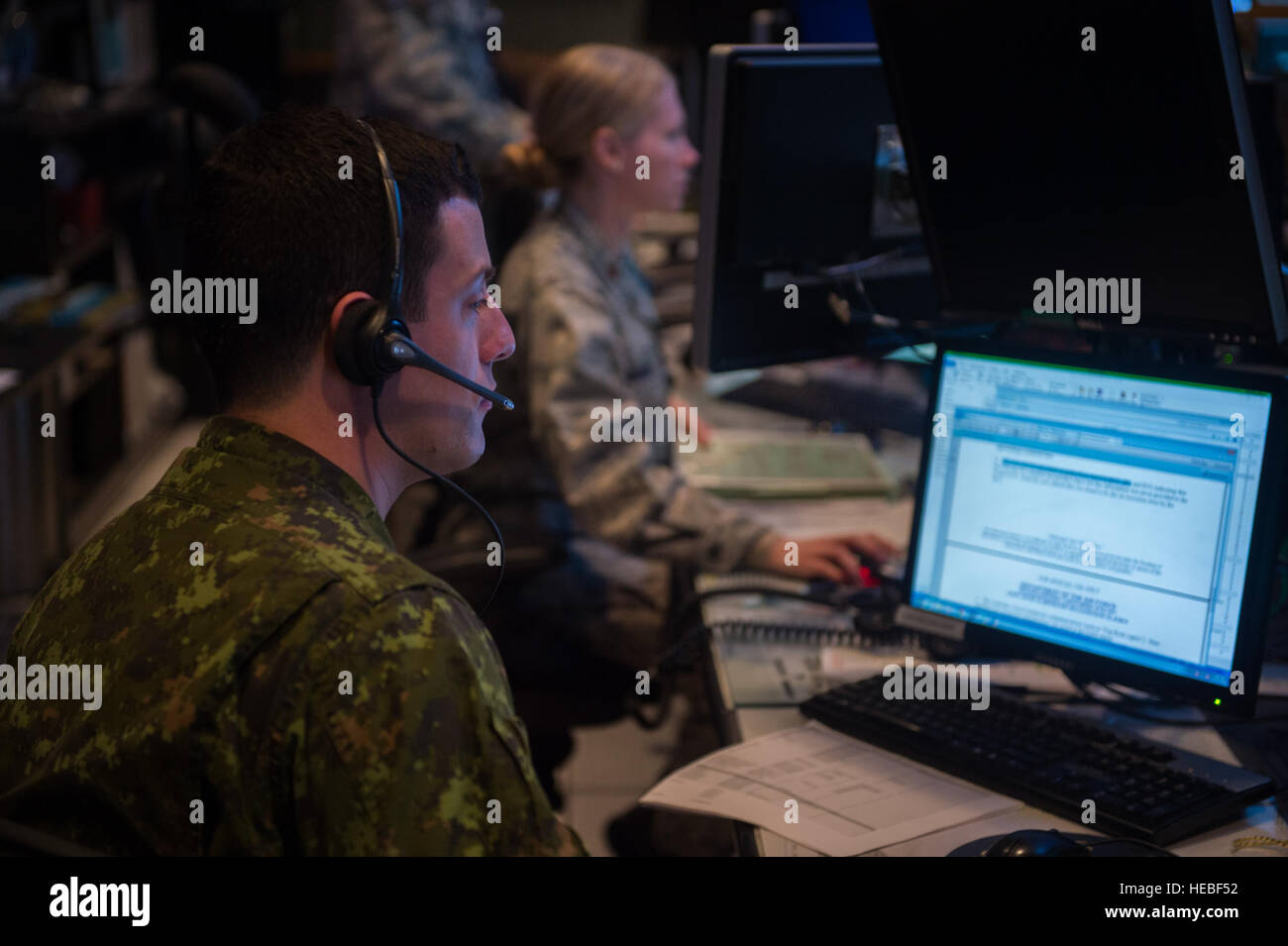 U.S. and Canadian armed forces service members participating in The ...