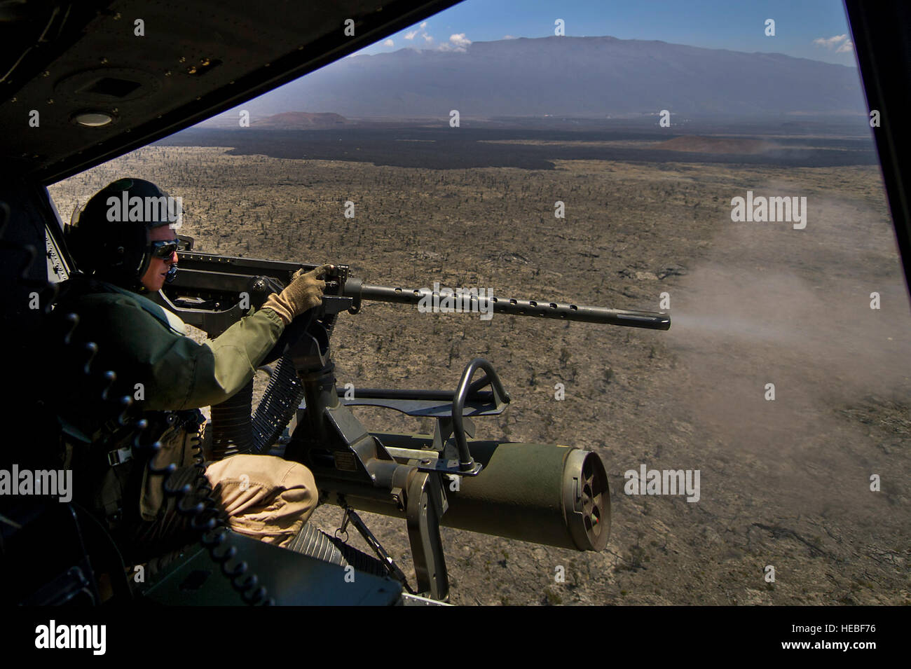 U.S. Marine Corps Cpl. Nicholas Brazil, UH-1Y Venom, flight crew chief ...