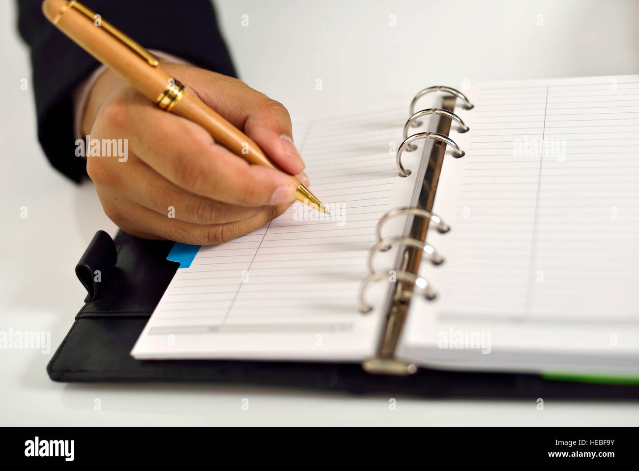 Businessman paperwork agenda hi-res stock photography and images - Alamy