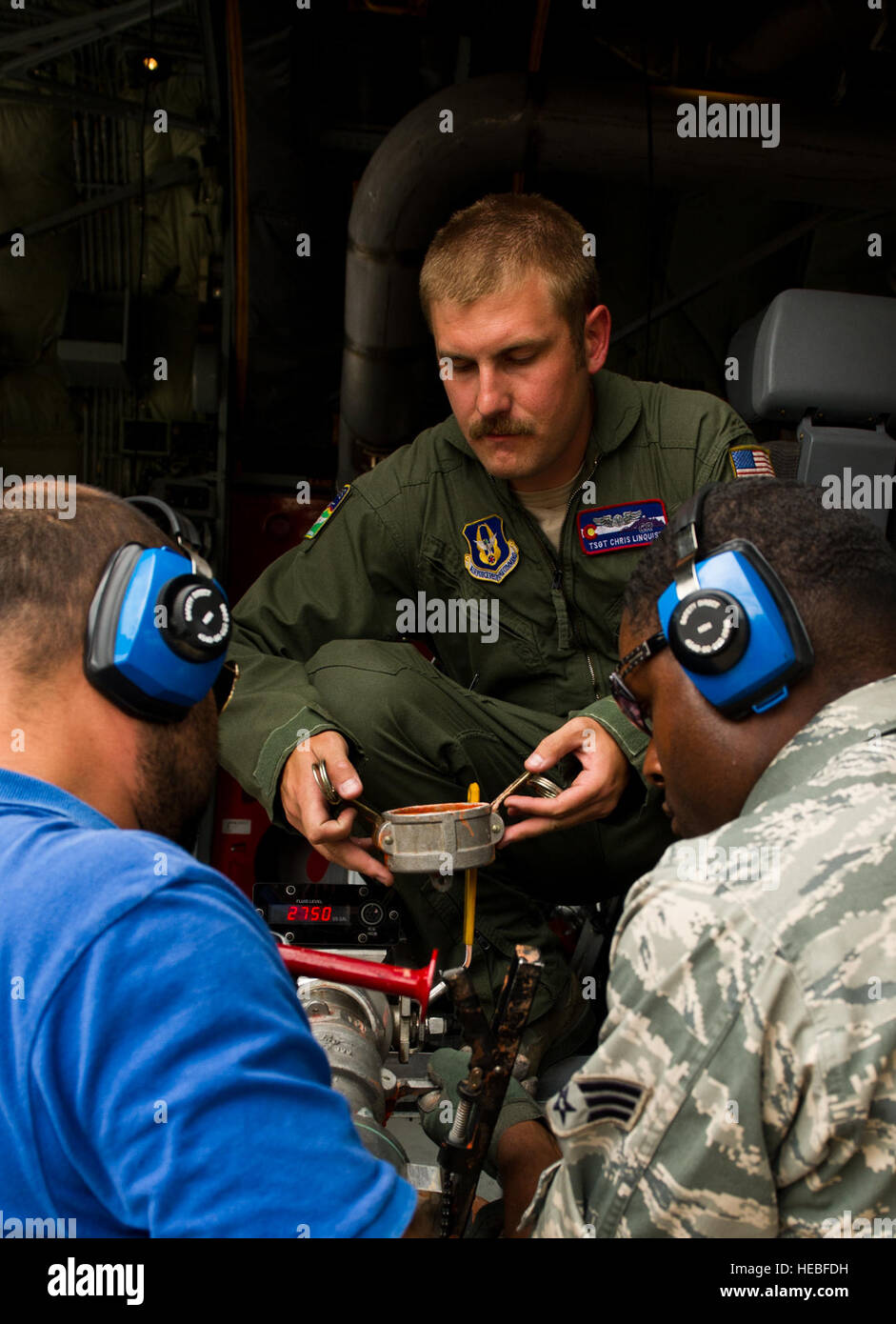 Tech. Sgt. Chris Linquest, 731st Airlift Squadron loadmaster with the ...