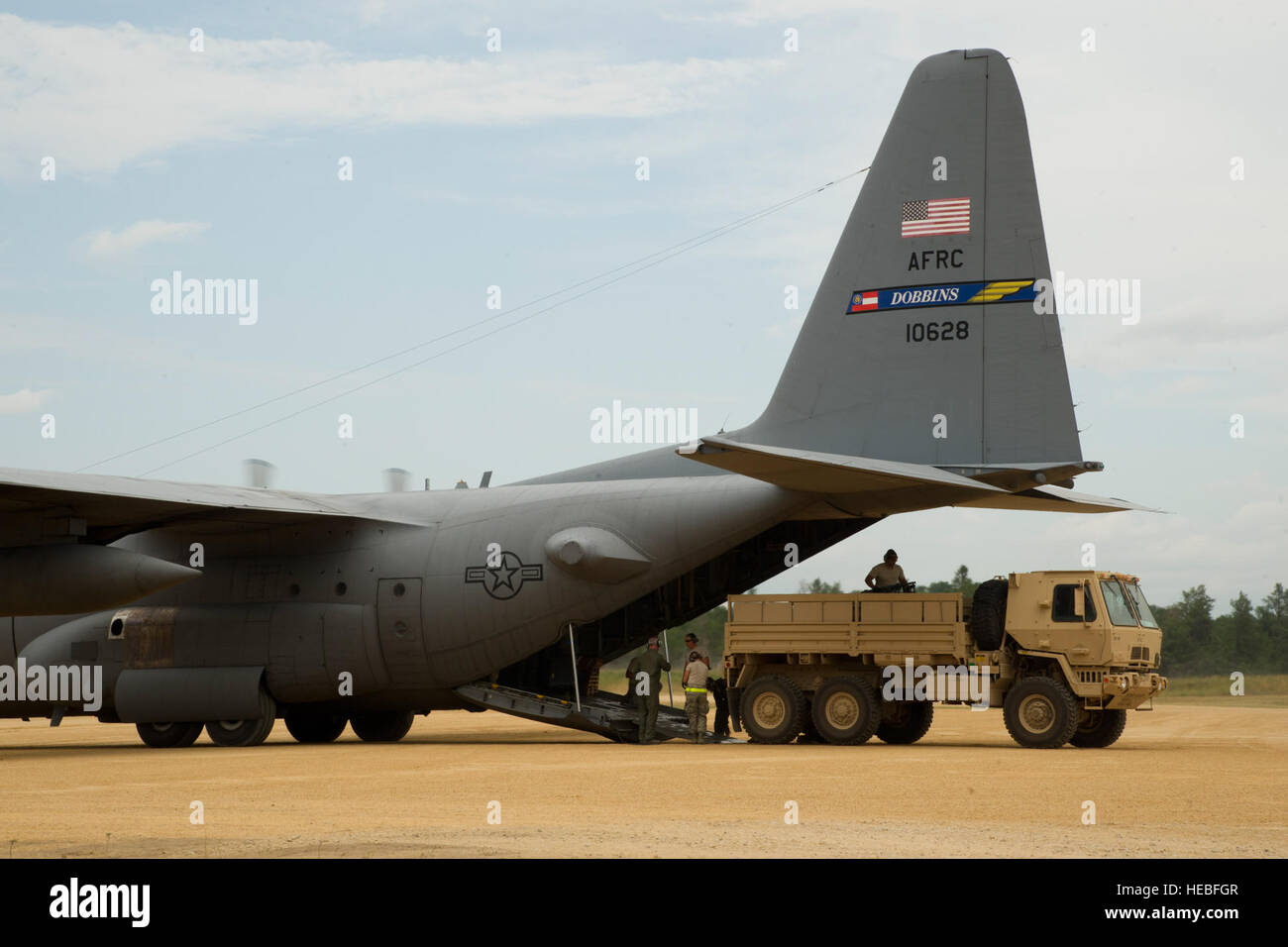 U.S. Air Force aerial porters assigned to the 45th Aerial Port Squadron ...