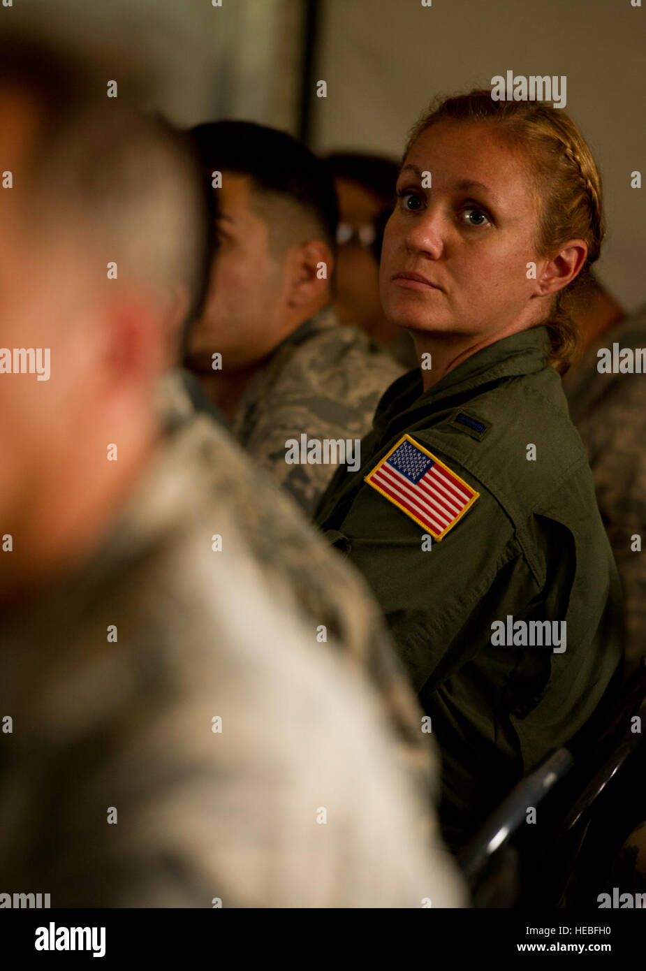 U.S. Air Force 1st Lt. Brandie Bedore, a Flight Nurse with the 433d ...