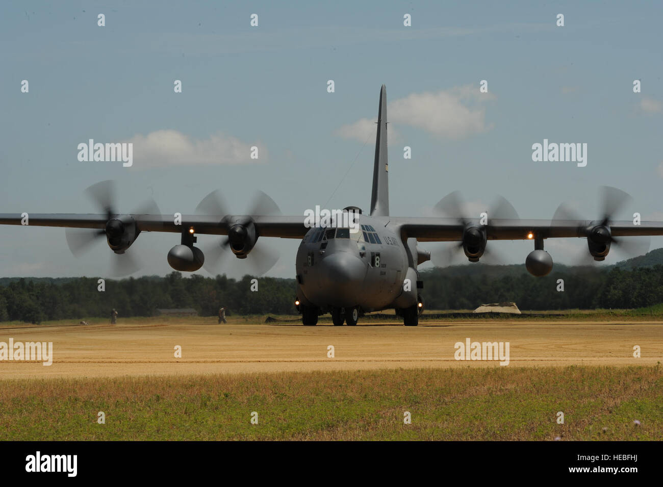 A U.S. Air Force C-130 Hercules aircraft from Pittsburg Air Reserve ...