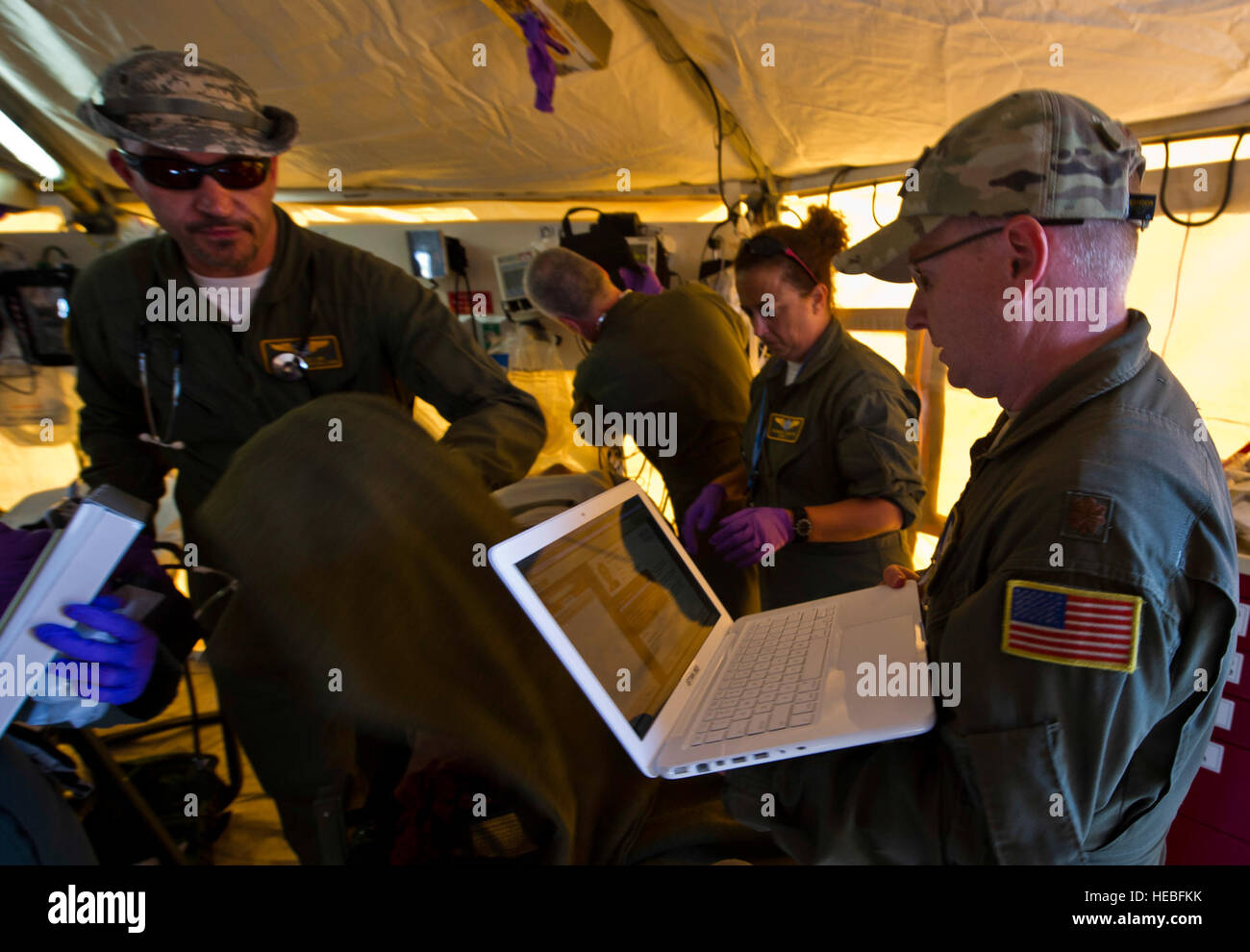 U.S. Air Force Maj. Chad Corliss, Flight Nurse and Observer Controller ...