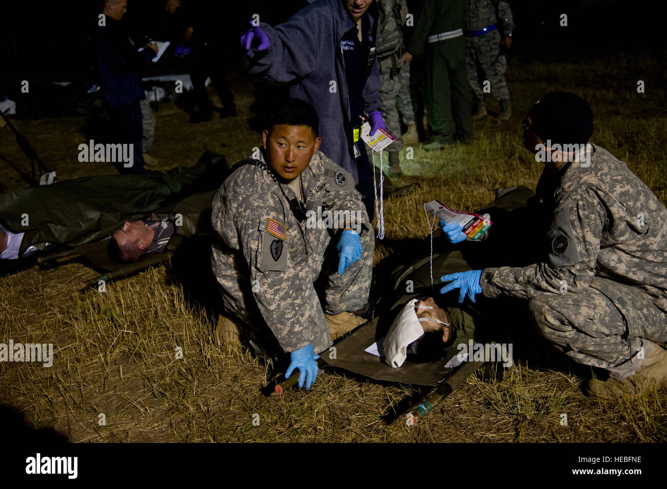 U.S. Army Sgt. Paul Kim and Cpl. Joshua Donavan, 1982nd Forward ...