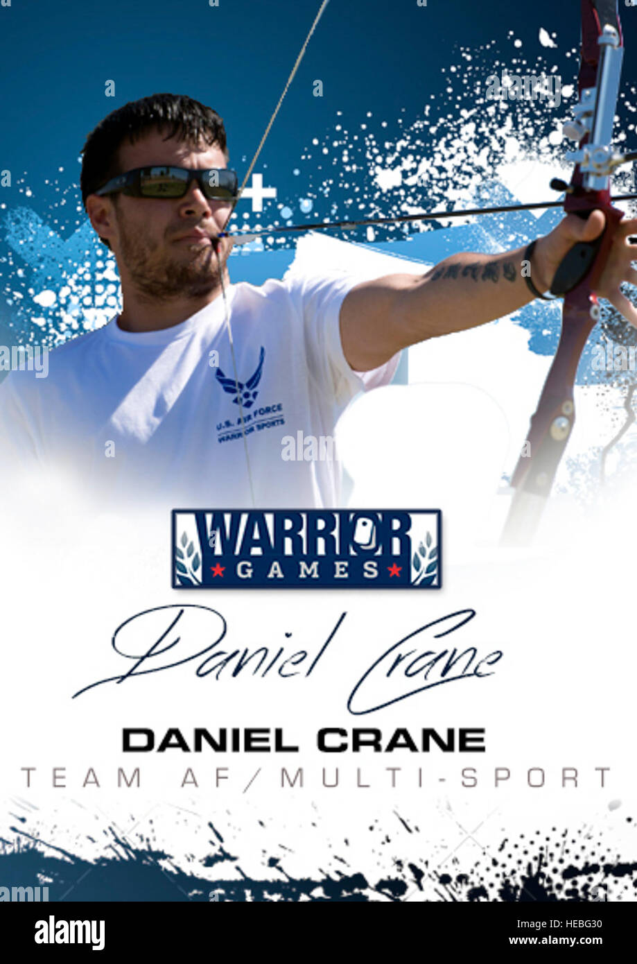 Daniel Crane 2014 Warrior Games athlete profile trading card. The Air ...