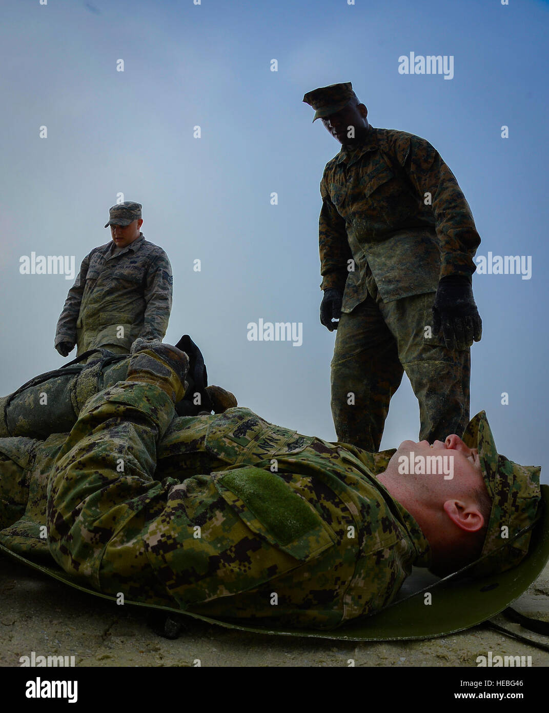 Members from the Joint Communications Support Element prepare a mobile ...