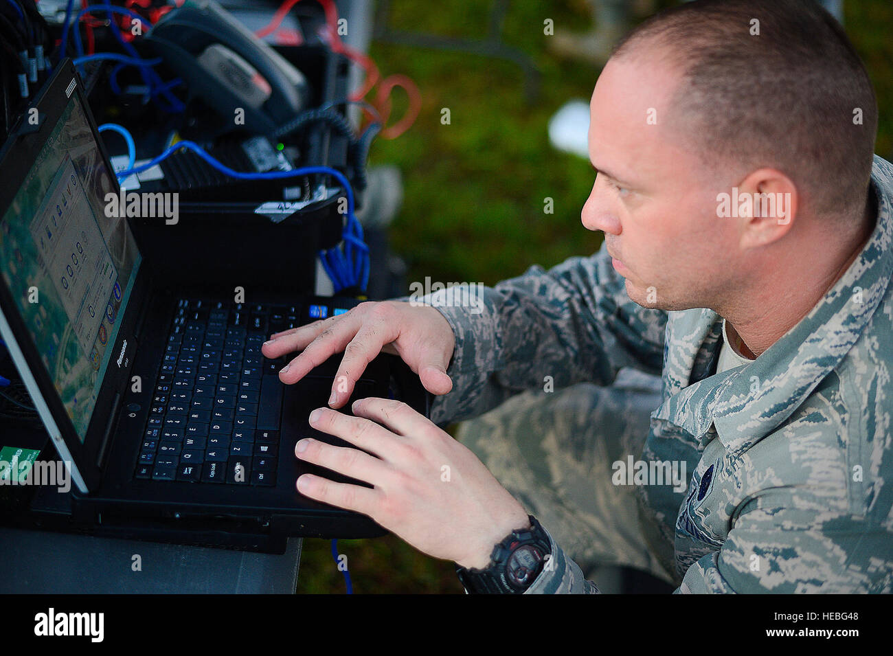Senior Airman Rob Carlisto, Joint Communications Support Element cyber ...