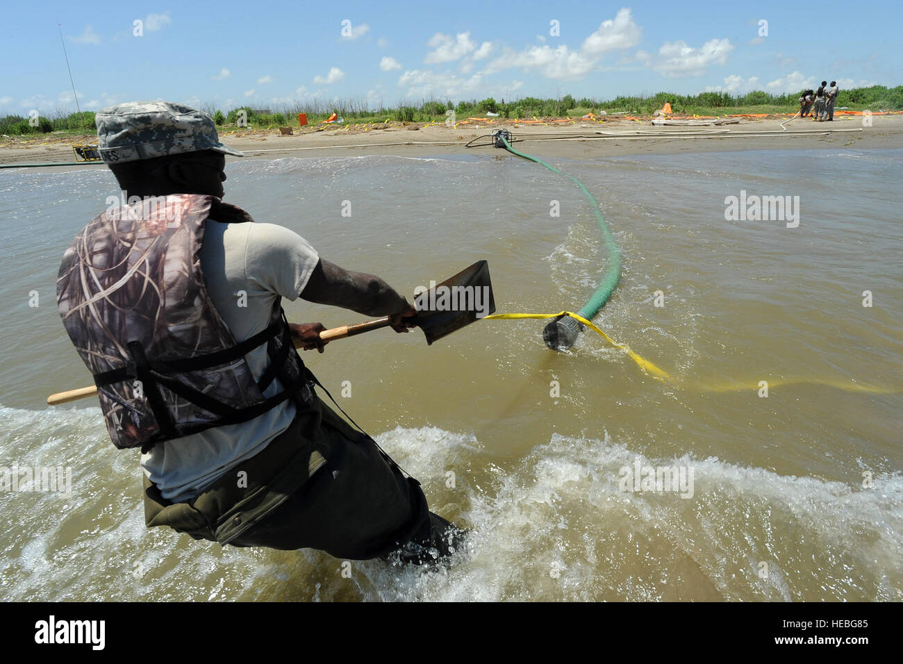 Pvt. Richard Jones, of Haynesville, La., with the Louisiana National ...