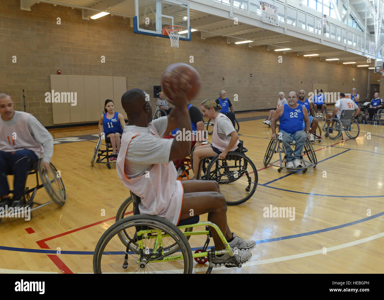 The 75th Air Base Wing Commander, Col. Ronald Jolly looks for an open ...