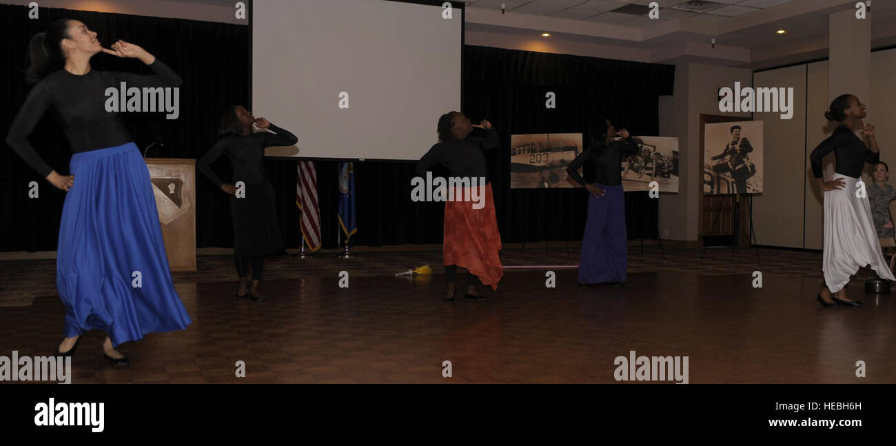 The Cannon AFB dance team performs an interpretive dance the Woman's ...