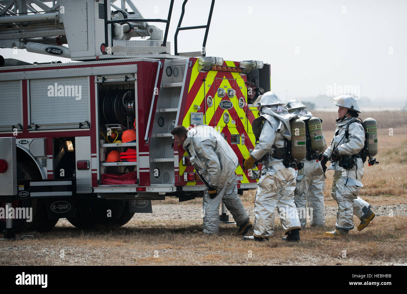 Firefighters from the 8th Civil Engineer Squadron fire department ...
