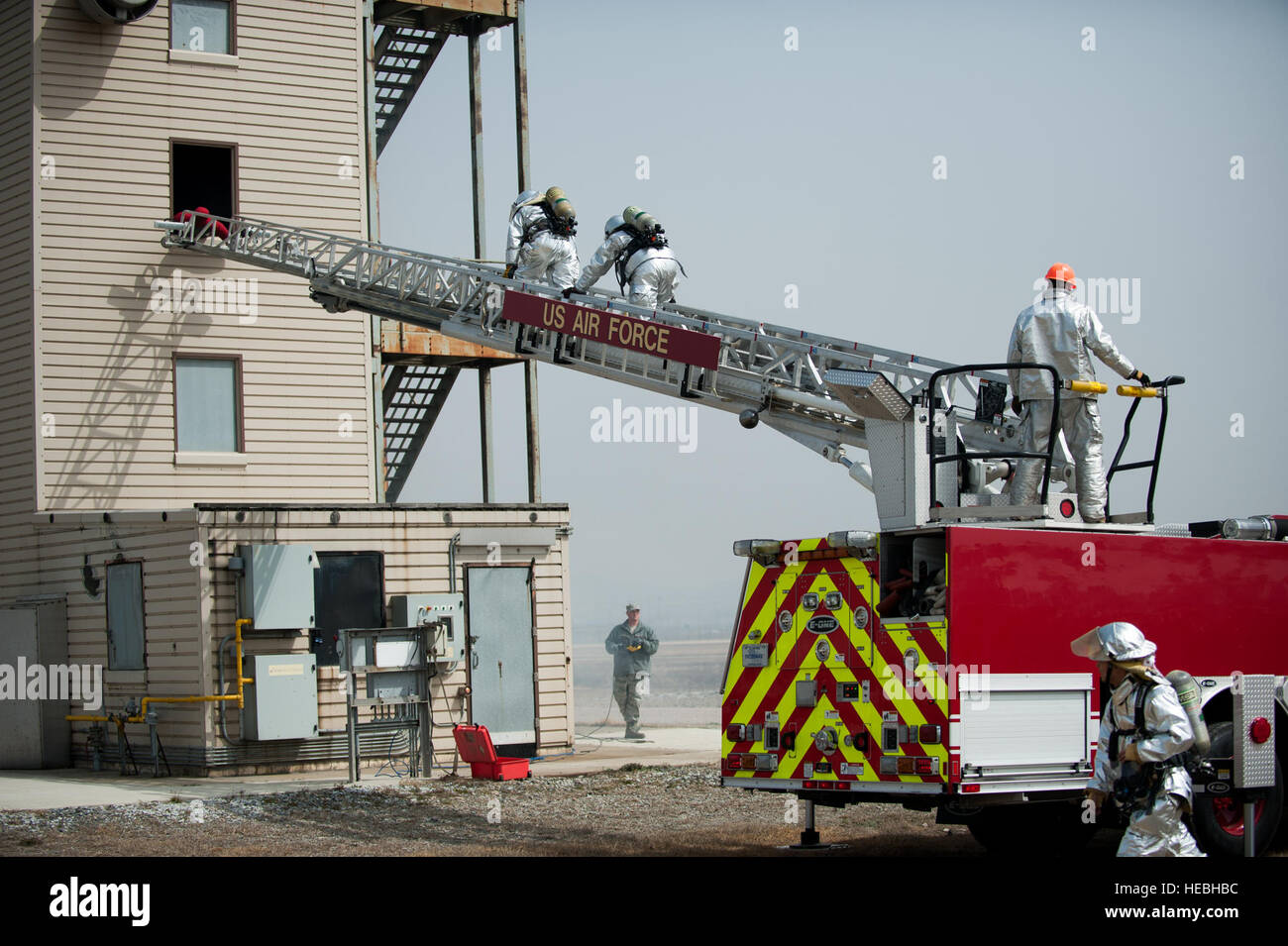 Firefighters from the 8th Civil Engineer Squadron fire department ...