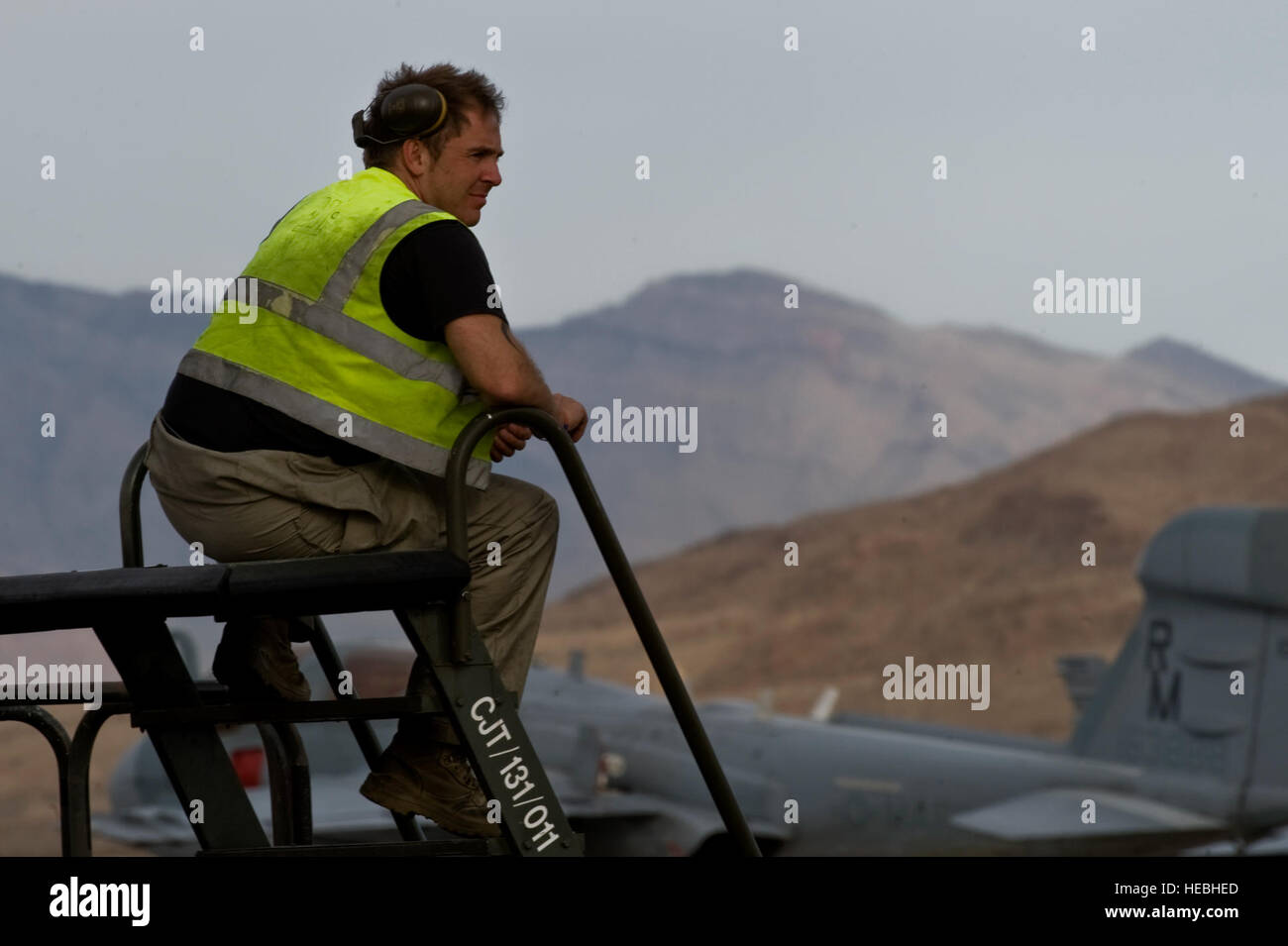 British Royal Air Force Senior Aircraftsman Chris Mather, a 2nd Army ...