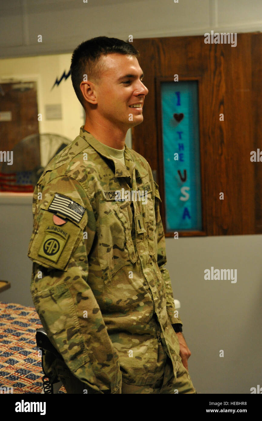 U.S. Army 1st Lt. Joshua Pitcher, a paratrooper in the 82nd Airborne ...