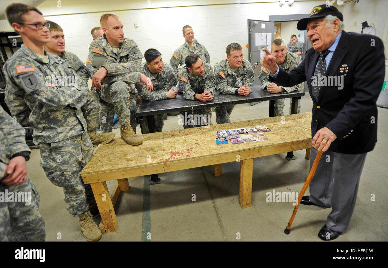 World War II veteran Vincent Speranza, 88, from Auburn, Ill., recounts ...