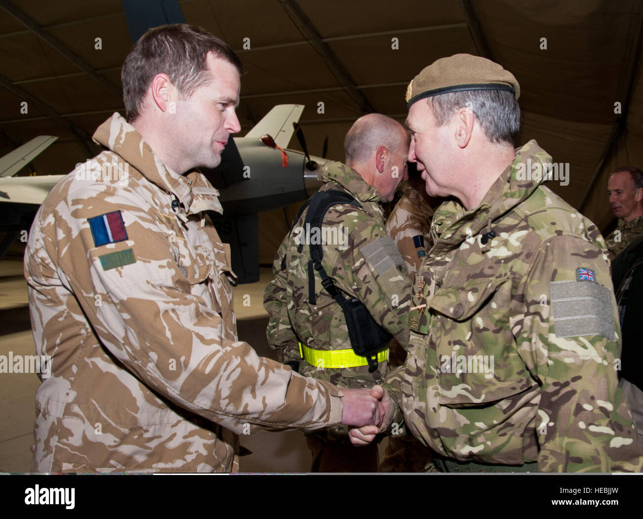 Royal Air Force (RAF) Gen. Nicholas Houghton, right, the Vice Chief of ...