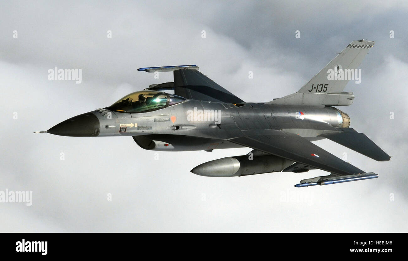 RAF MILDENHALL, England -- A Royal Netherlands Air Force F-16 Fighting ...