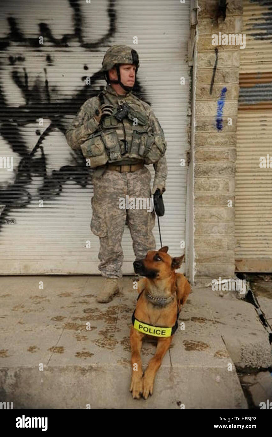 U.S. Army Staff Sgt. Michael Hile, attached to Headquarters and ...
