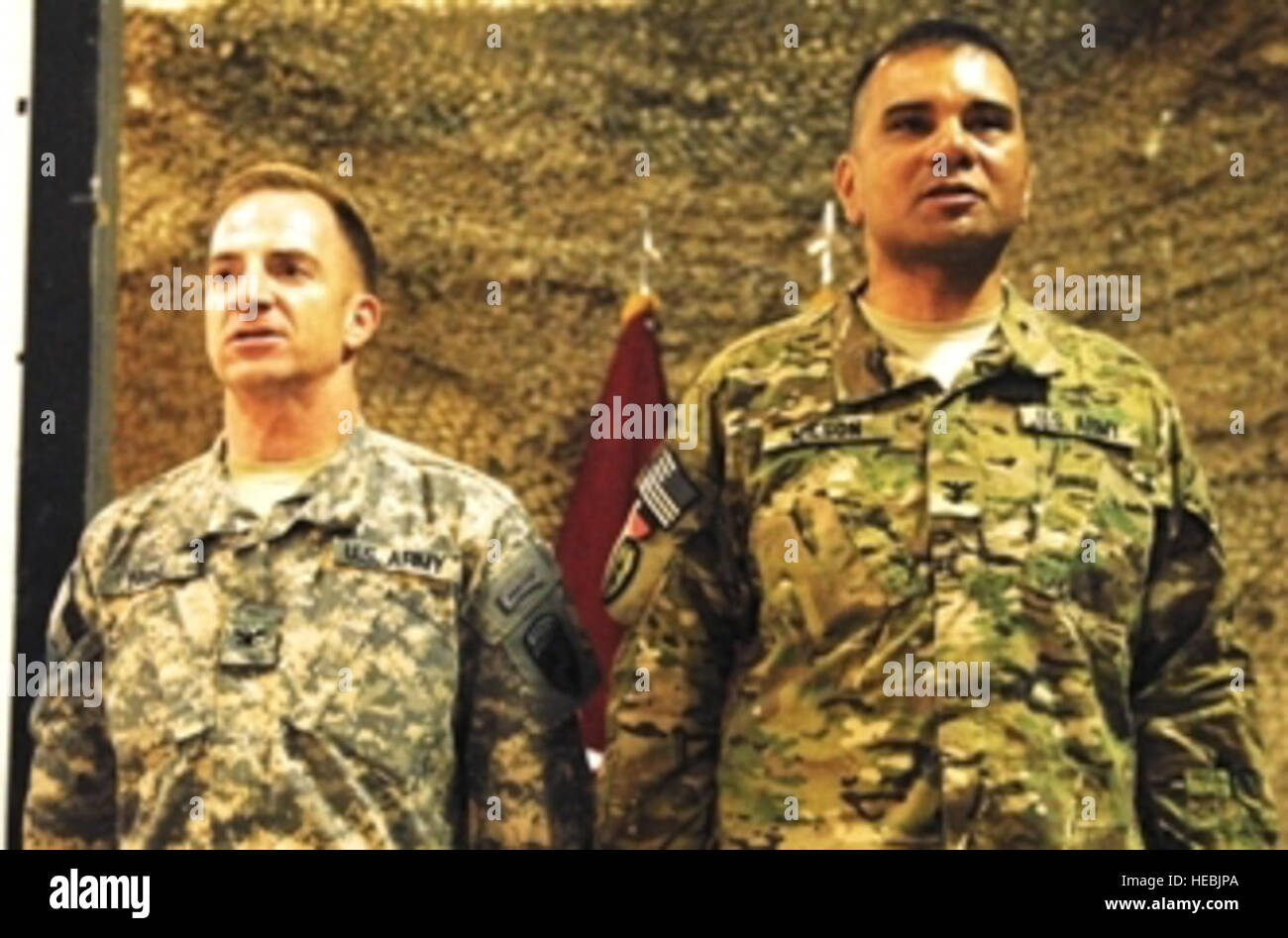 Col. Gregory Baine (left), outgoing commander, Regional Support Command ...